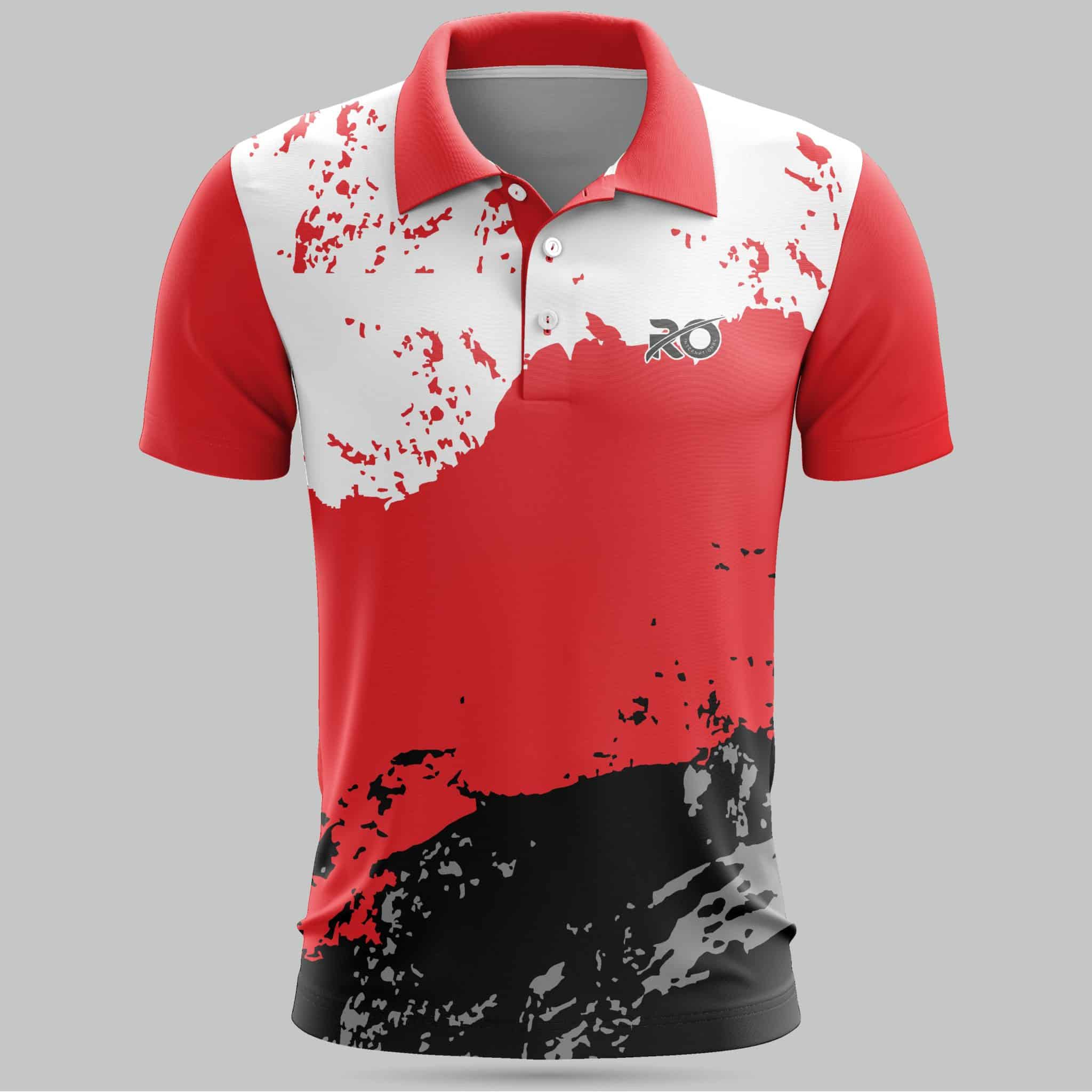 Ro Cricket Jersey Red White - RO International