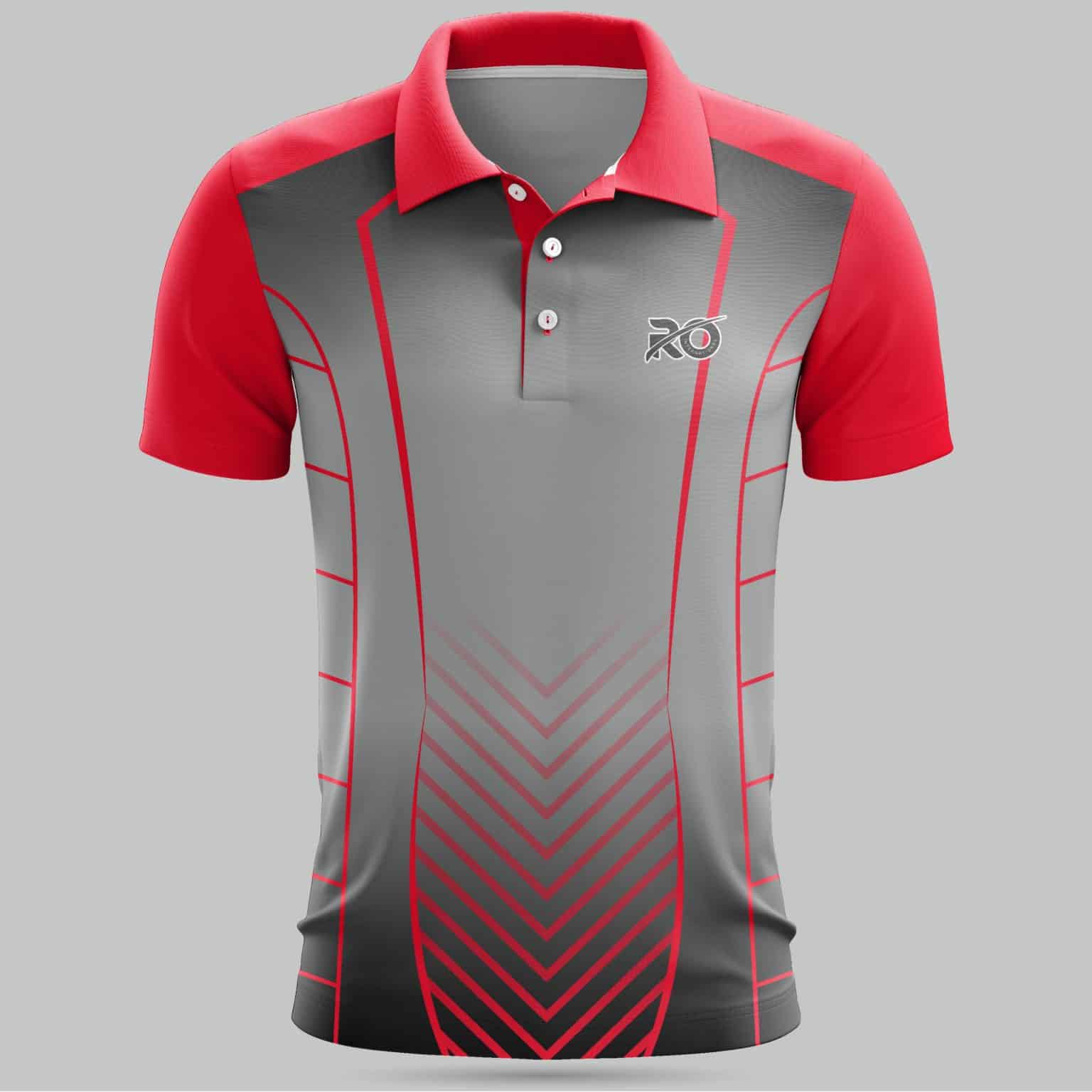 Ro Cricket Jersey Black Grey Red - RO International