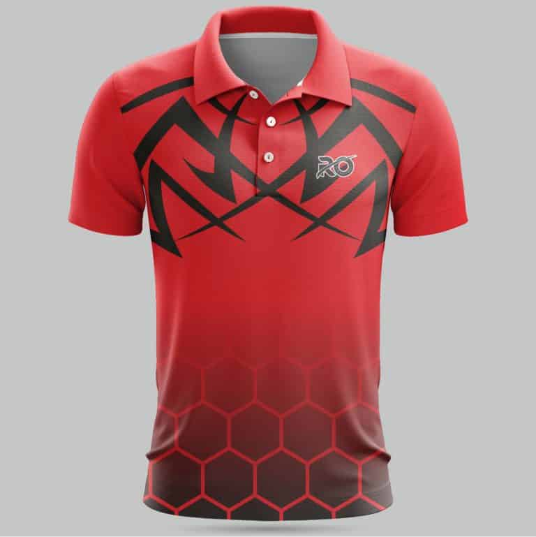 Ro Cricket Jersey Red Black - RO International