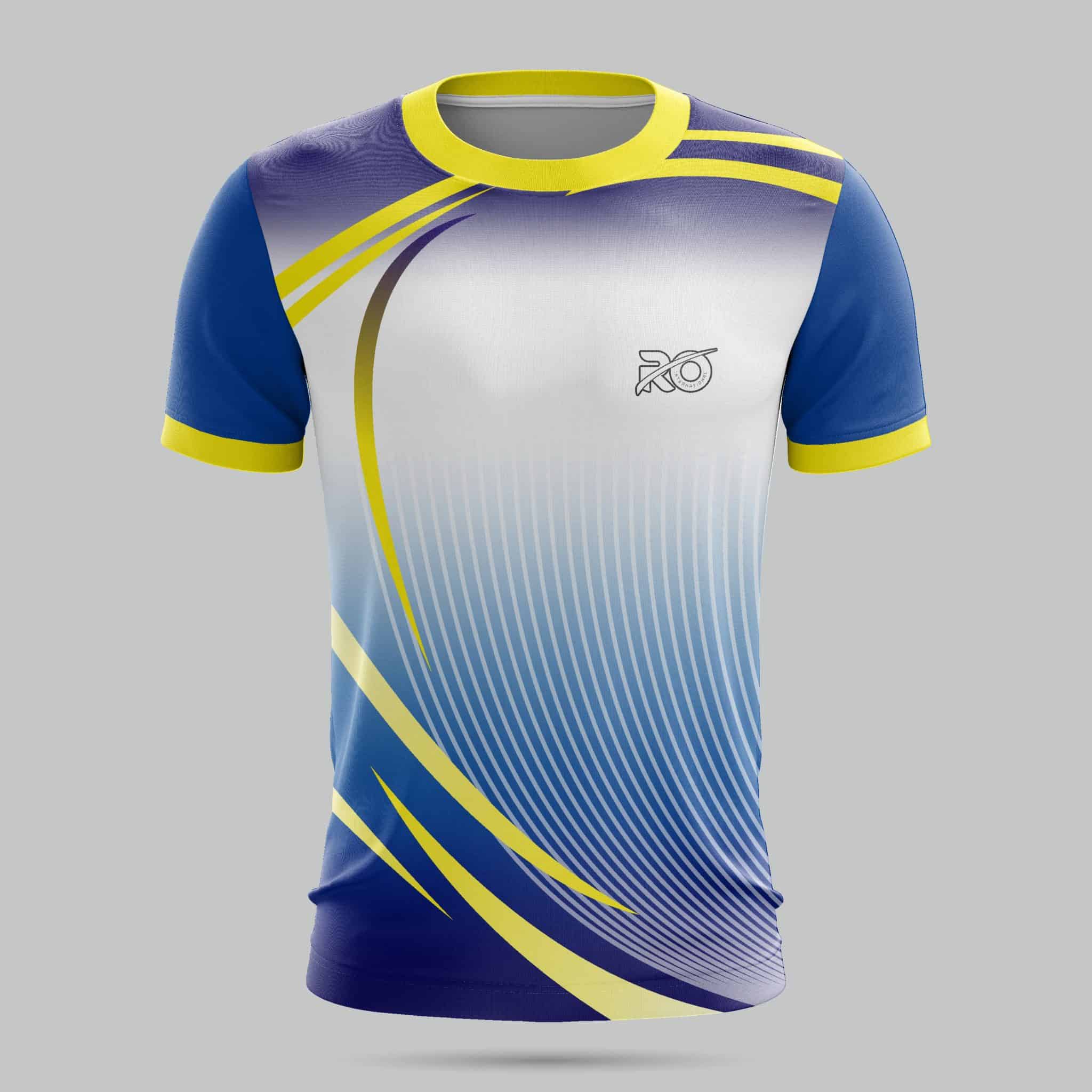 Ro Cricket Jersey Sea Blue White - RO International