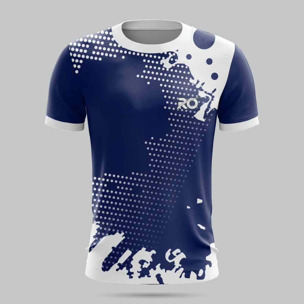 Ro Cricket Jersey Sea Blue White - RO International