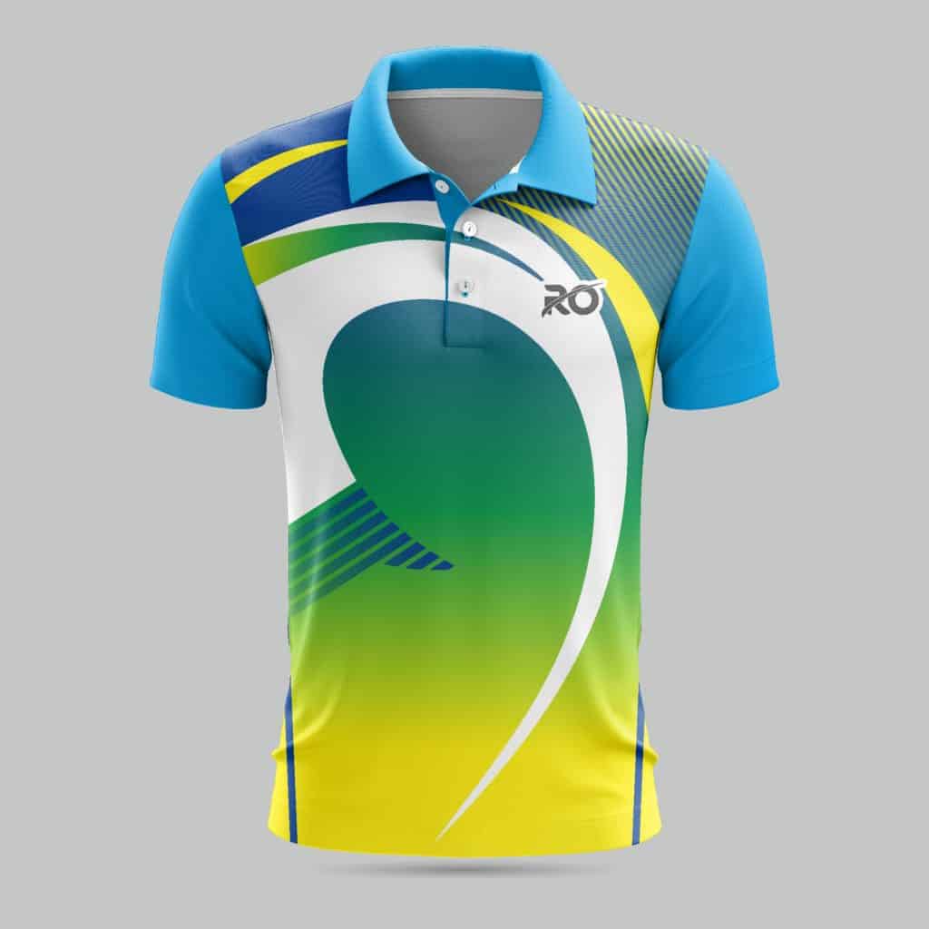 Ro Badminton Jersey Green Blue - RO International