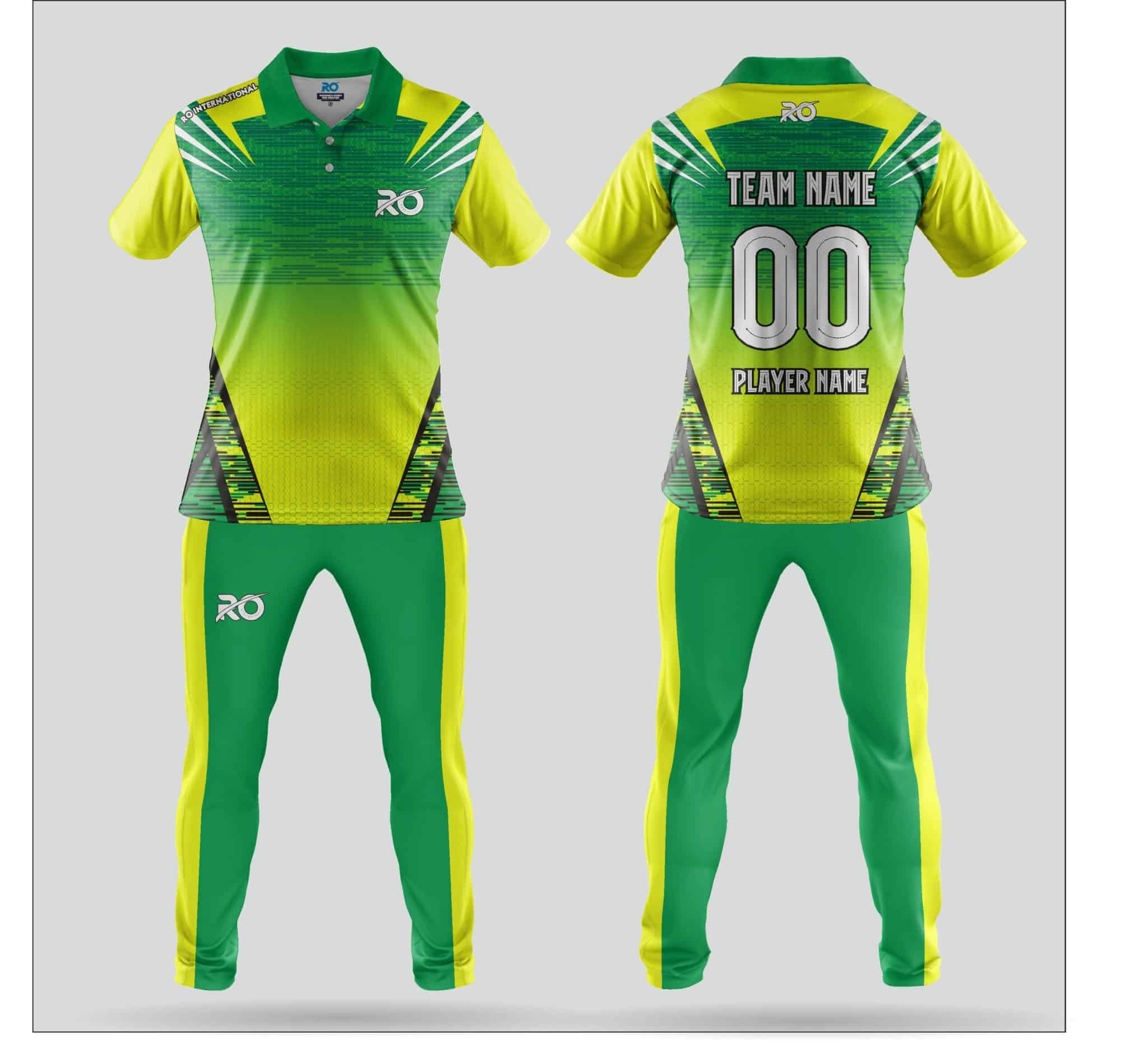 Ro Sports Jersey Set Green Yellow - RO International