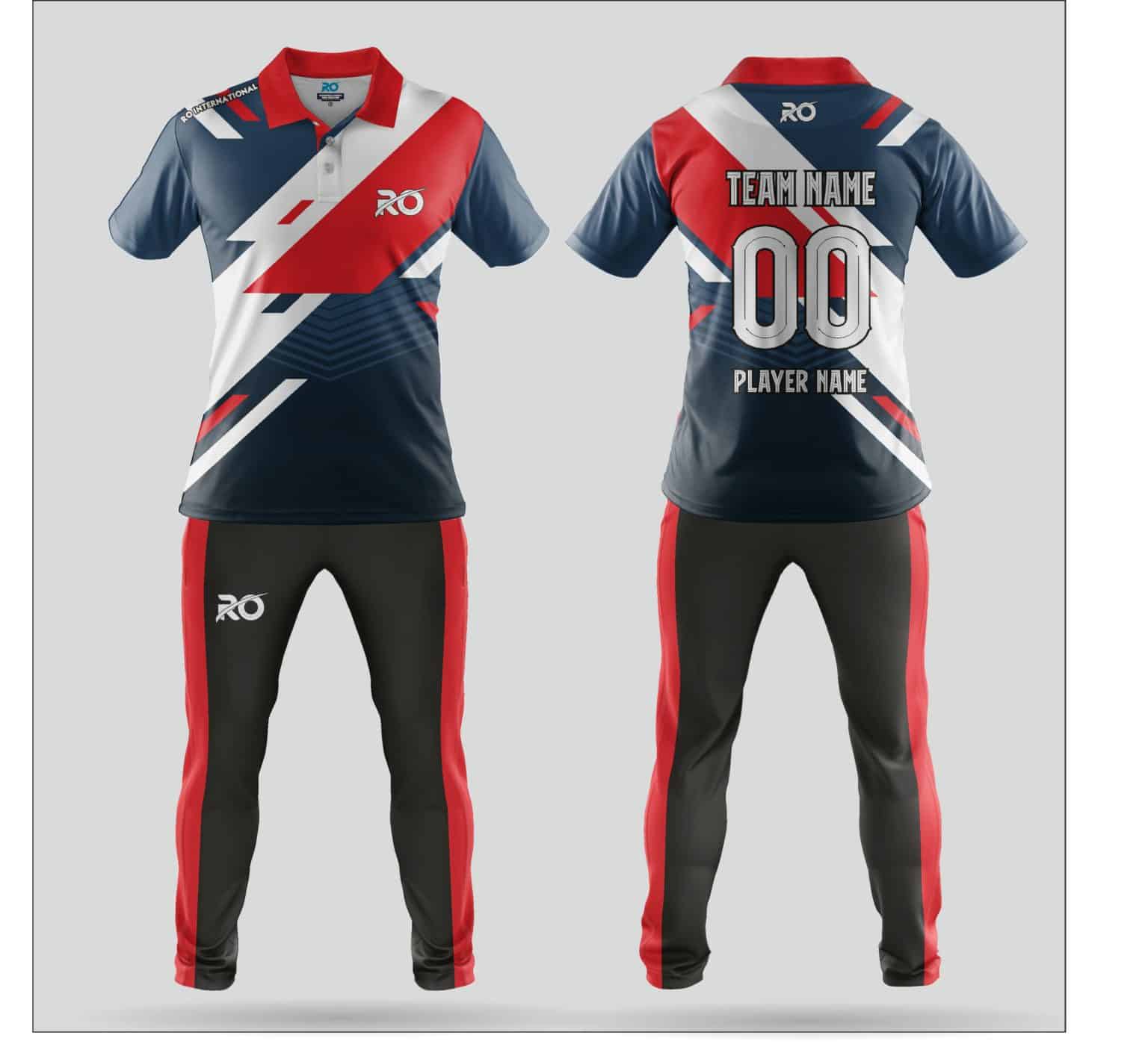 Ro Sports Jersey Set Blue Red Black - RO International