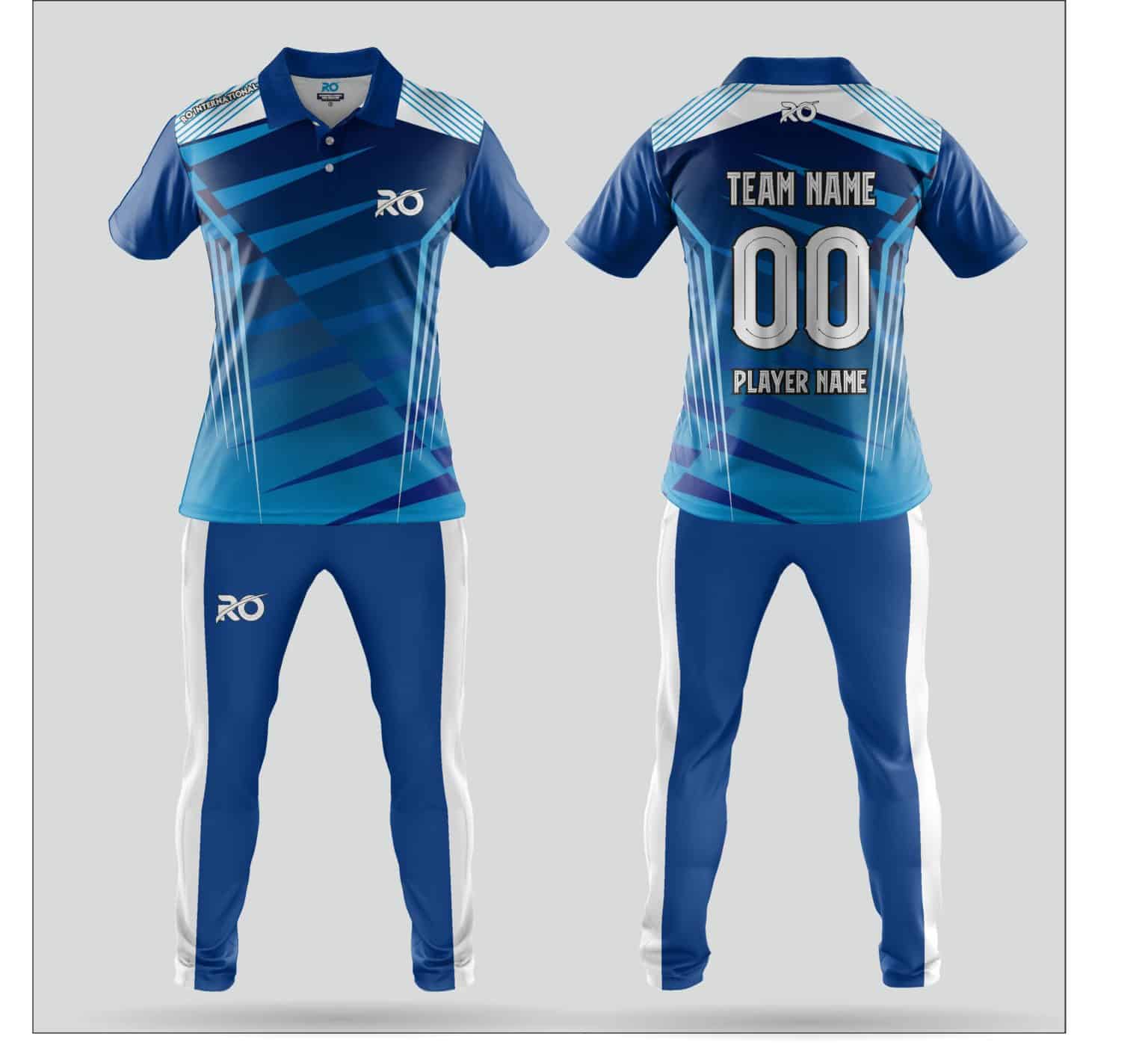 Ro Sports Jersey Set Blue White - RO International