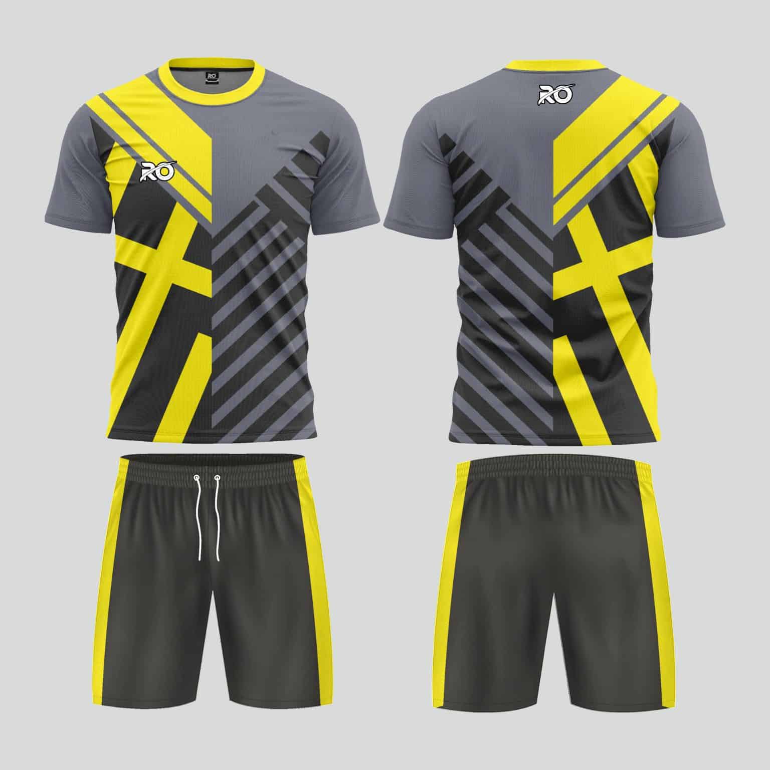 Ro Football Set Grey Yellow Black - RO International