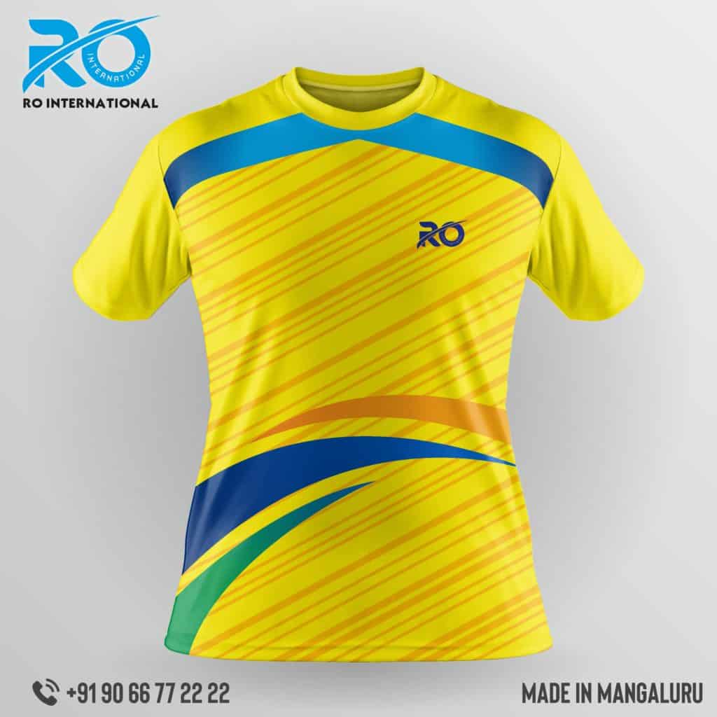 Ro Fs Sublimation Jersey Yellow Blue Ro International