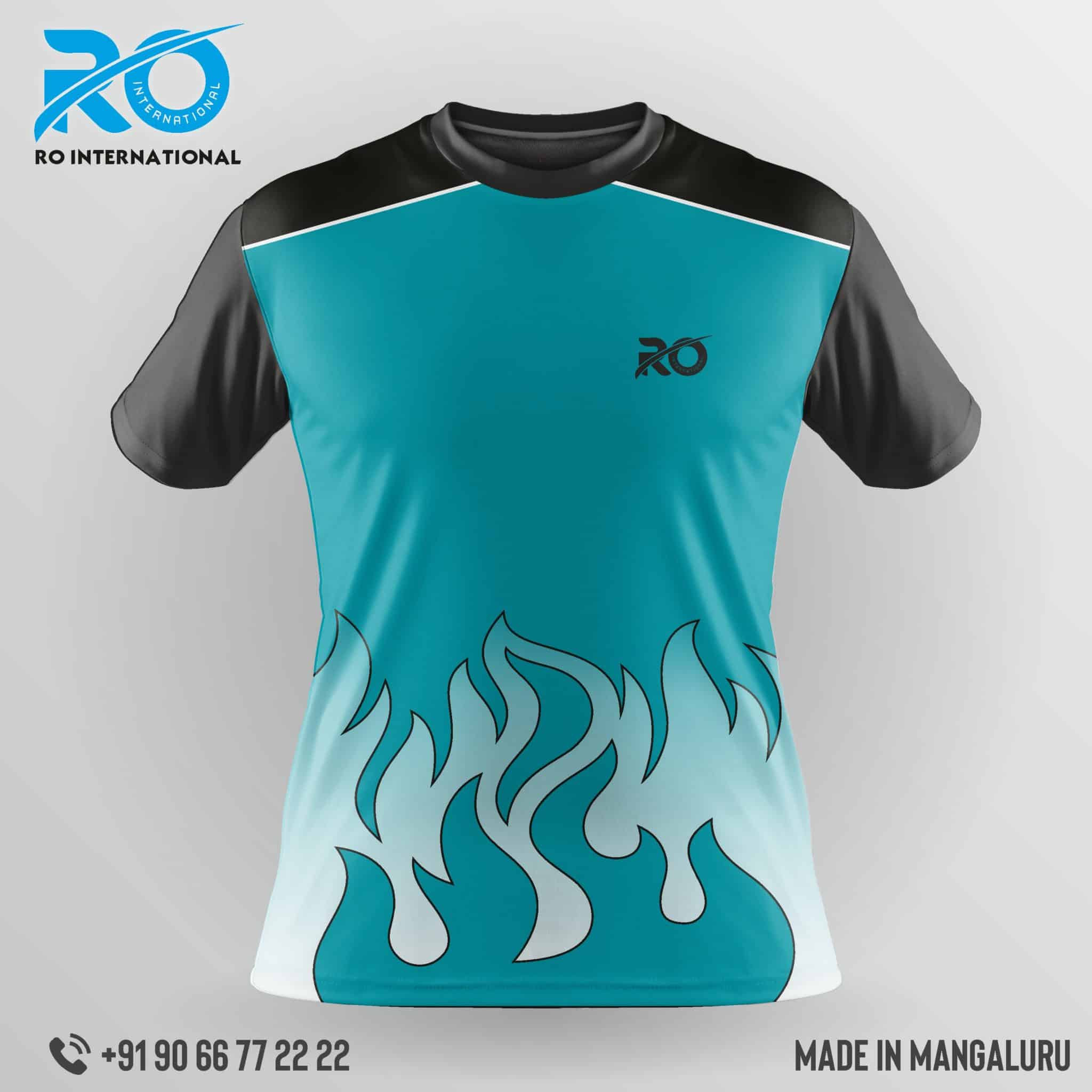 Ro FS Sublimation Jersey Sea Blue Black - RO International