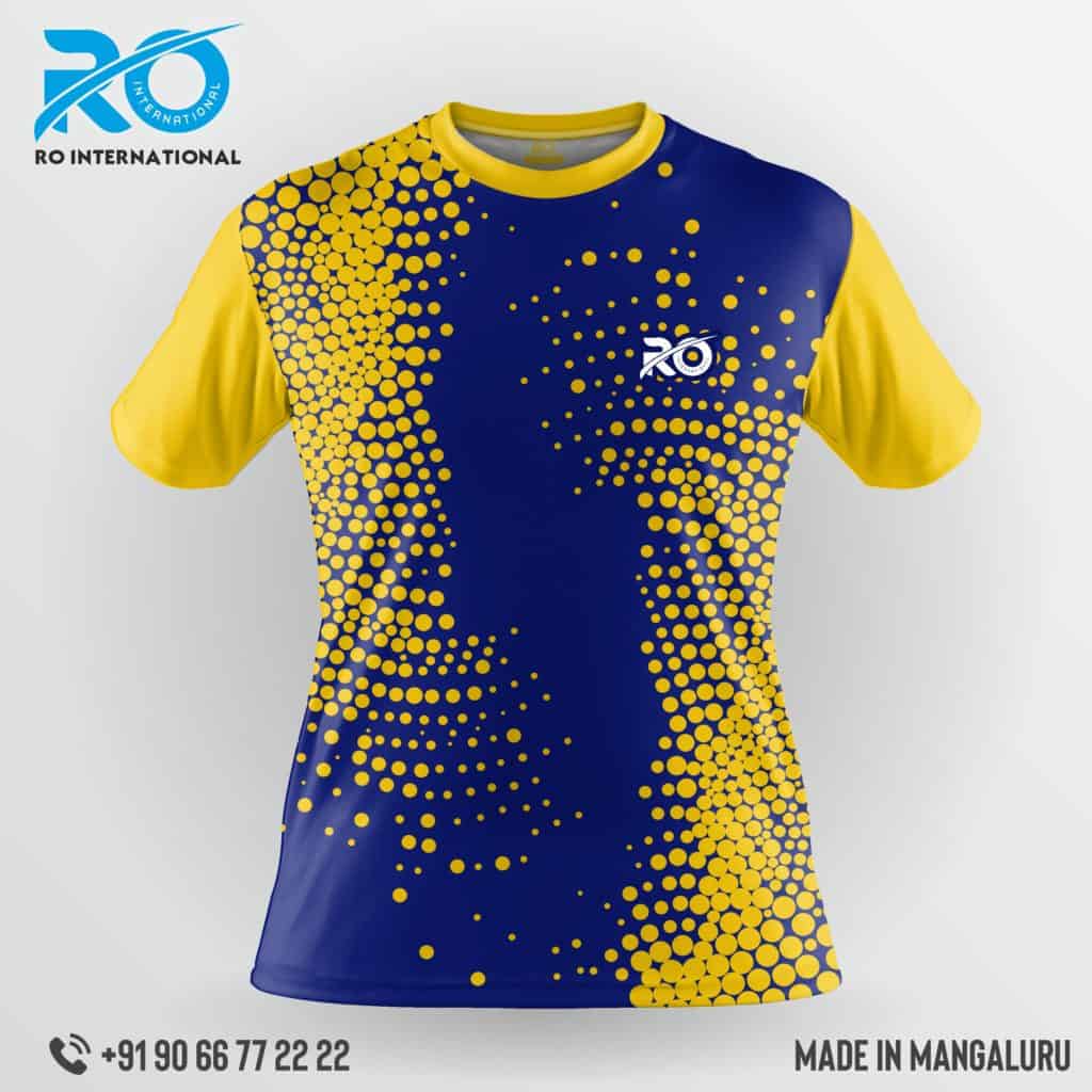 Ro FS Sublimation Jersey Royal Blue Lemon Yellow - RO International