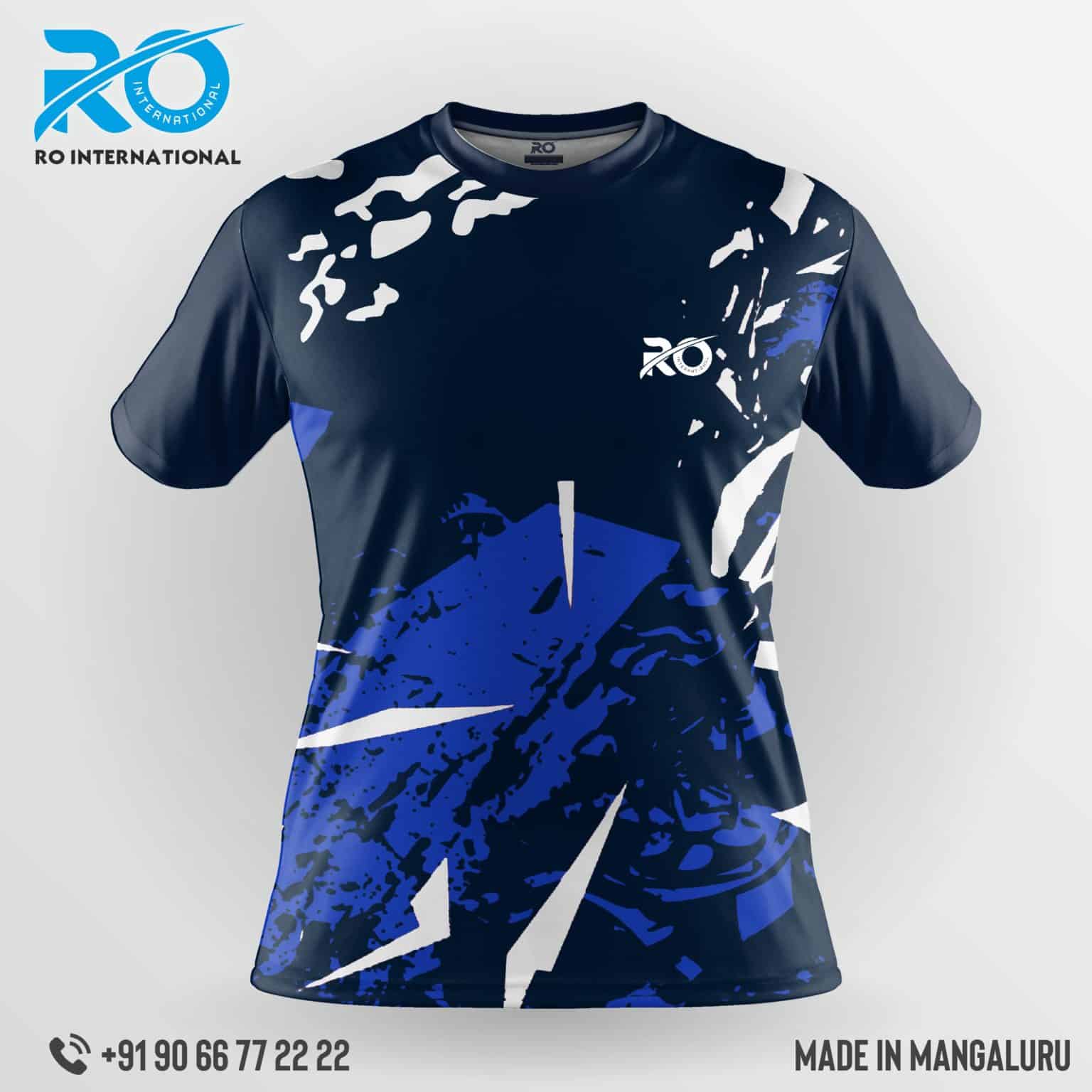 Ro FS Sublimation Jersey Navy Blue Royal Blue - RO International