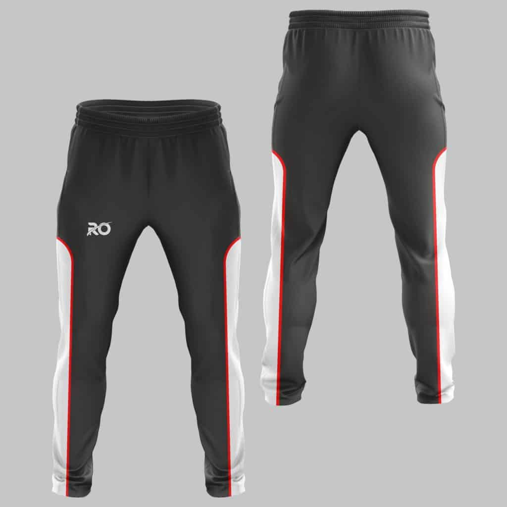Ro Sports Track Pant Black White - RO International