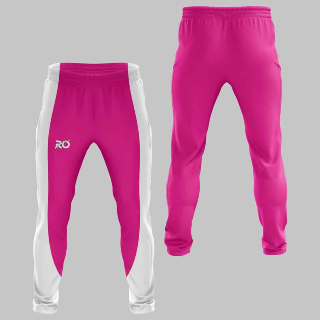 Ro Sports Track Pant Pink White - RO International