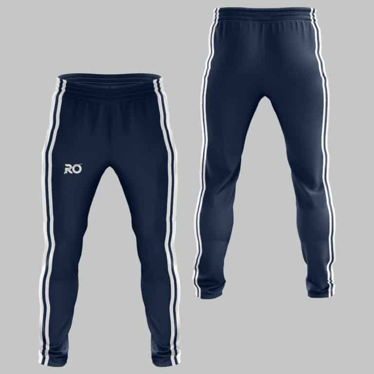 Ro Sports Track Pant Navy Blue White - RO International