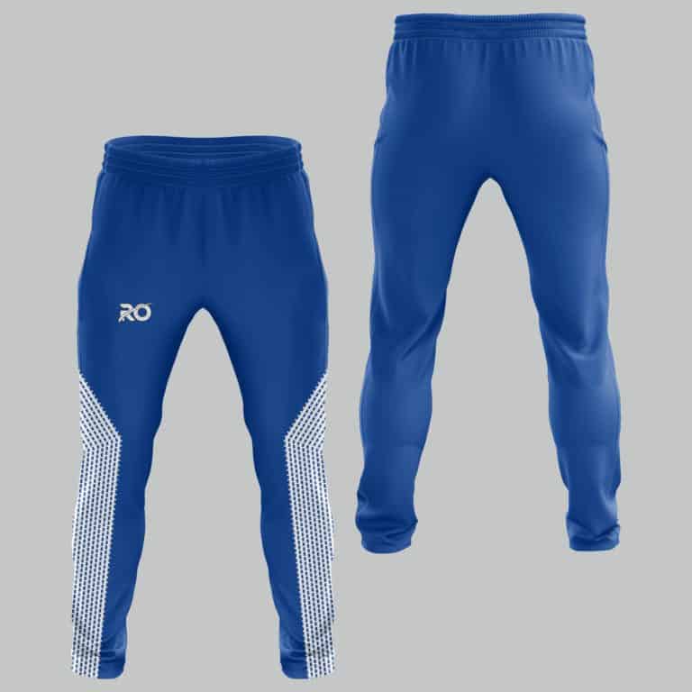 Ro Sports Track Pant Royal Blue White - RO International