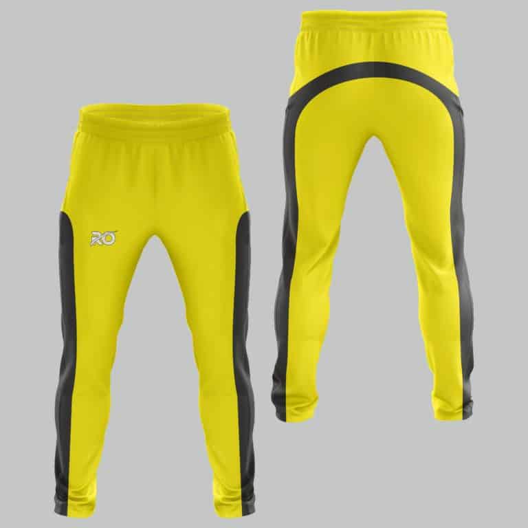 Ro Sports Track Pant Yellow Black - RO International