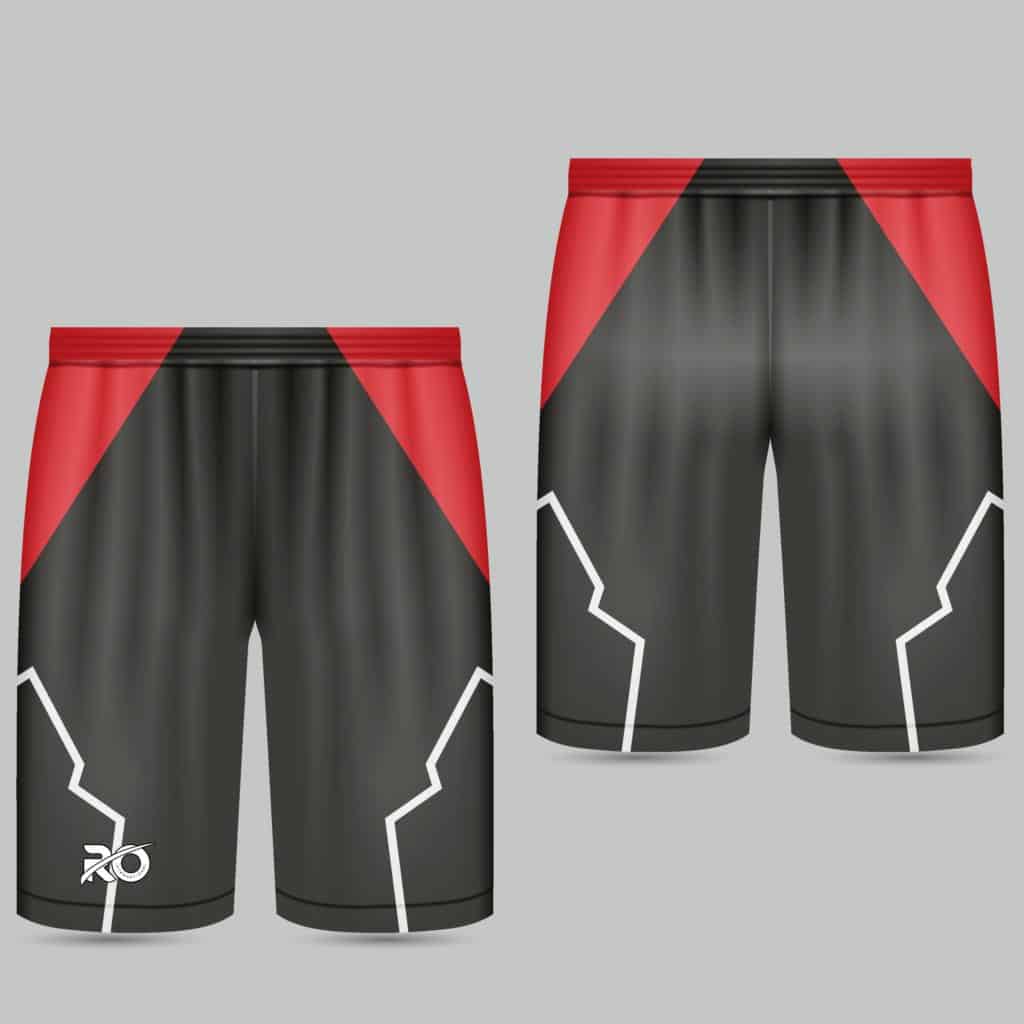 Ro Sports Sublimation Shorts Sea Blue Orange - RO International