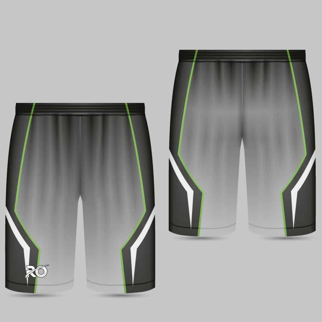 Ro Sports Sublimation Shorts Black Orange White - RO International