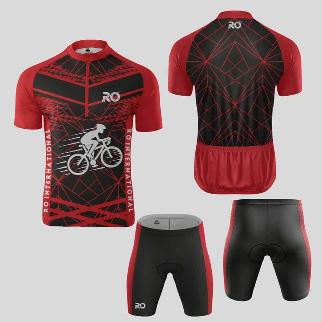 Ro Cycling Wear Red Black - RO International